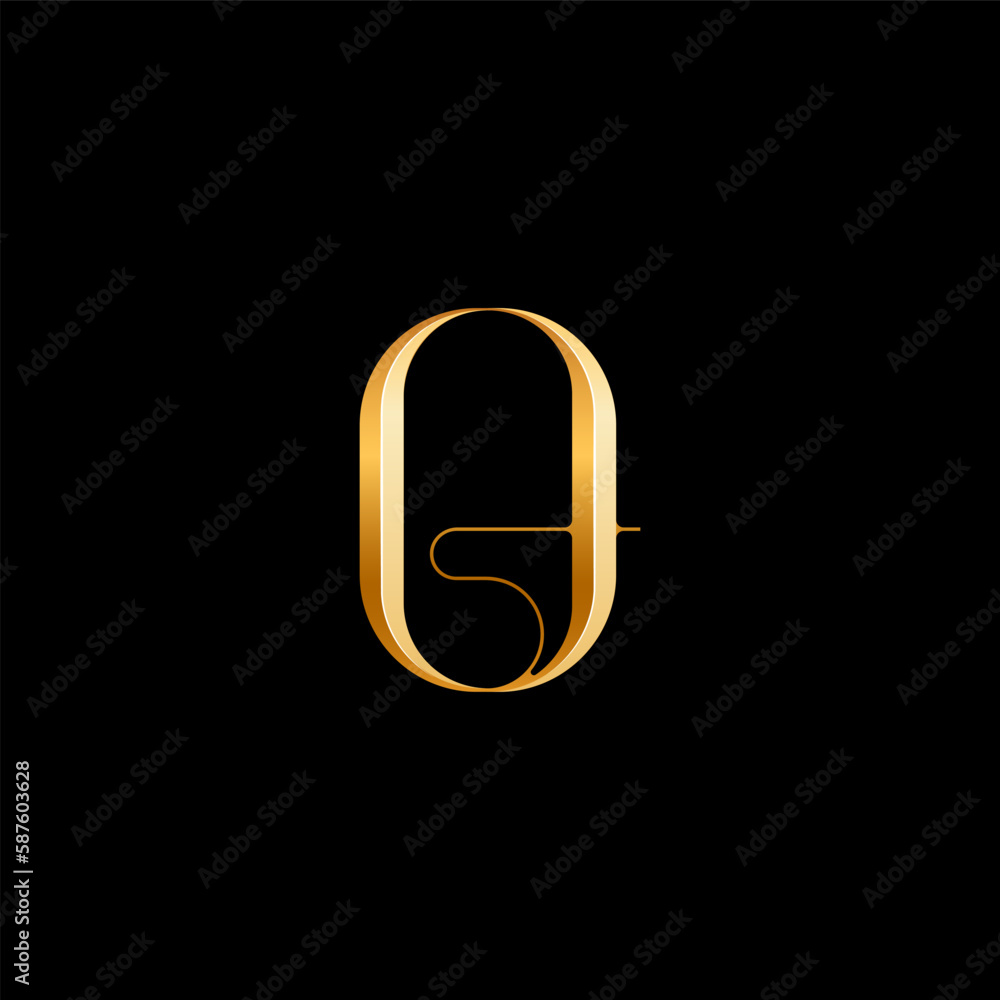 3d number 0 serif alphabet, beautiful elegant golden font classic ...