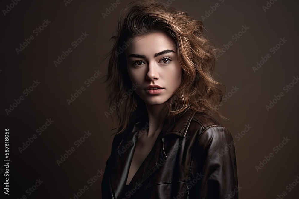 Fictional Caucasian Fashion Model, studio photography photoshoot ...