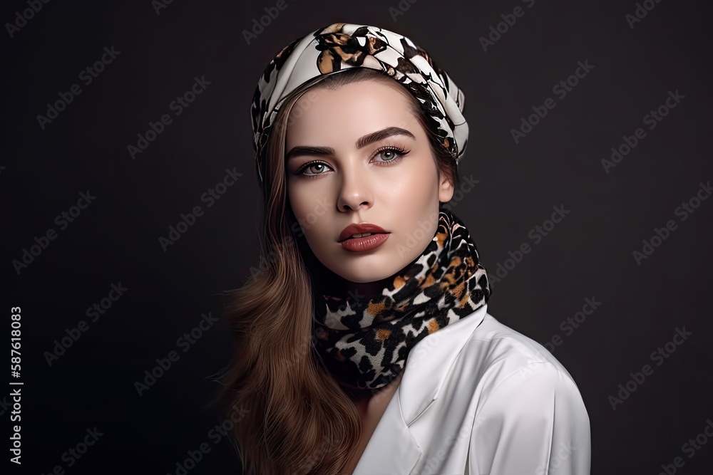 Fictional Caucasian Fashion Model, studio photography photoshoot ...