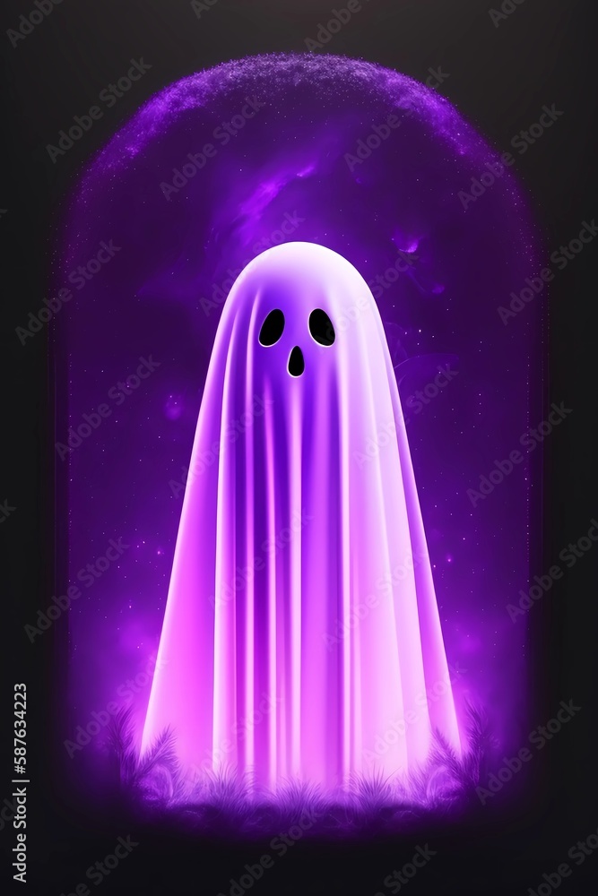 Scary Halloween ghost , Background Concept artwork, digital art ...