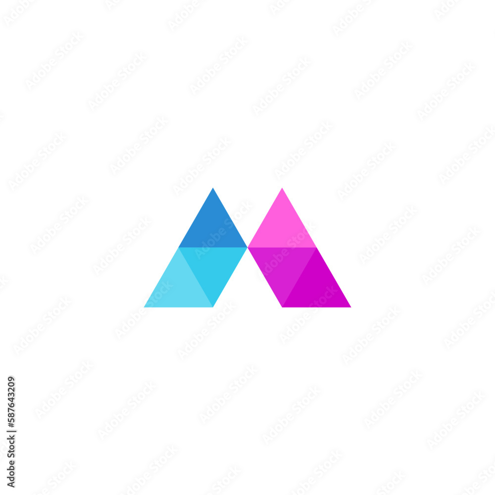 m logo data logo designs icon ,vector,illustration,silhouette Stock ...