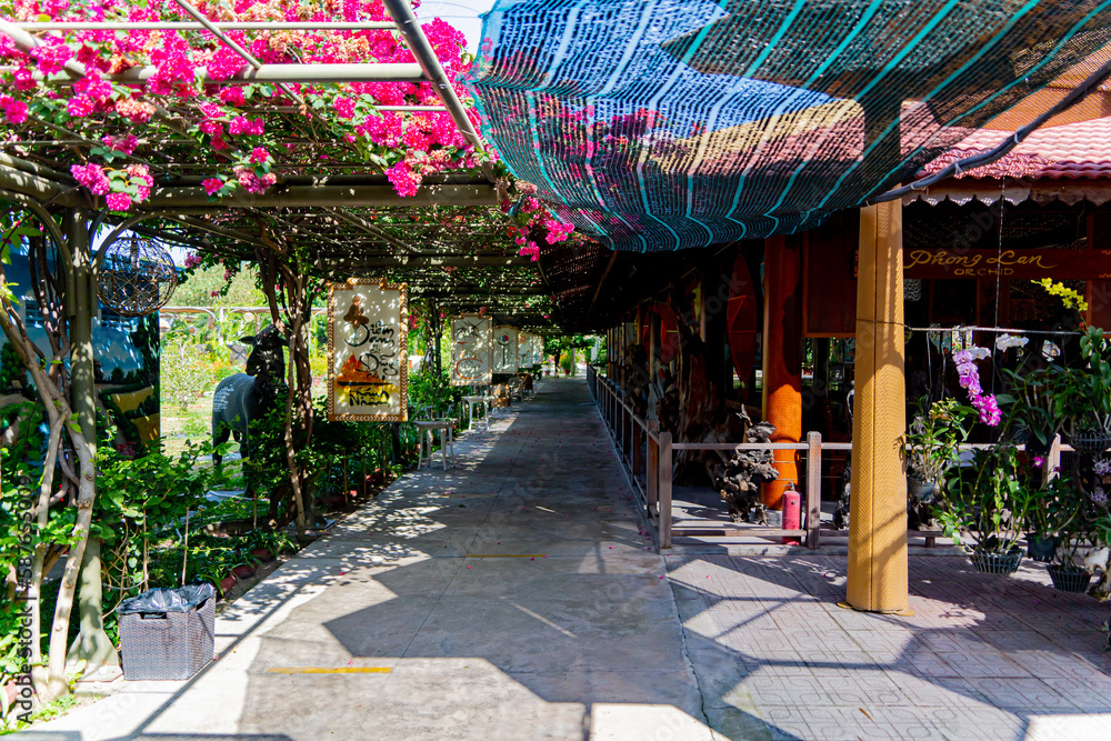 Artistic design. Natural landscape with handicrafts of Vietnam ...