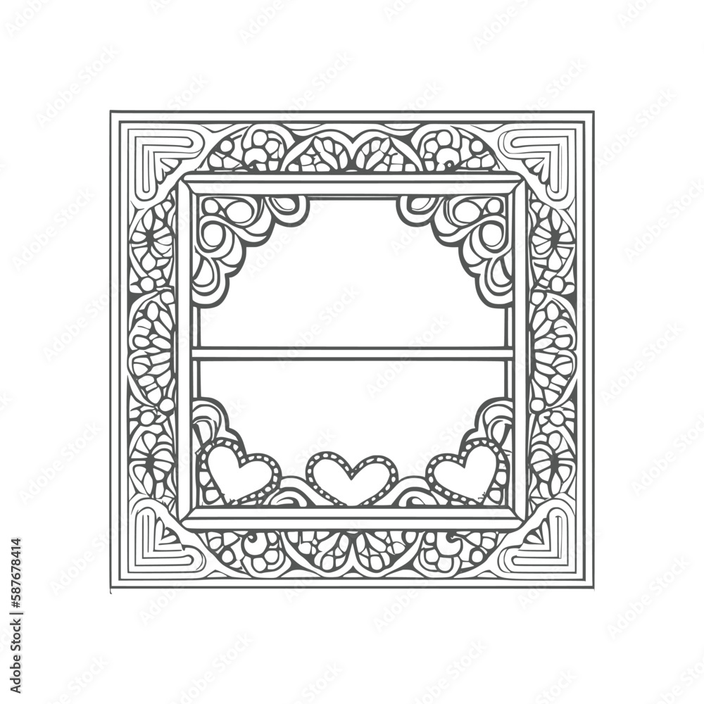 The coloring book's open window illustration is perfect for those who ...