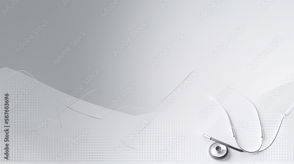 minimalist medical background with a white color palette and clean ...