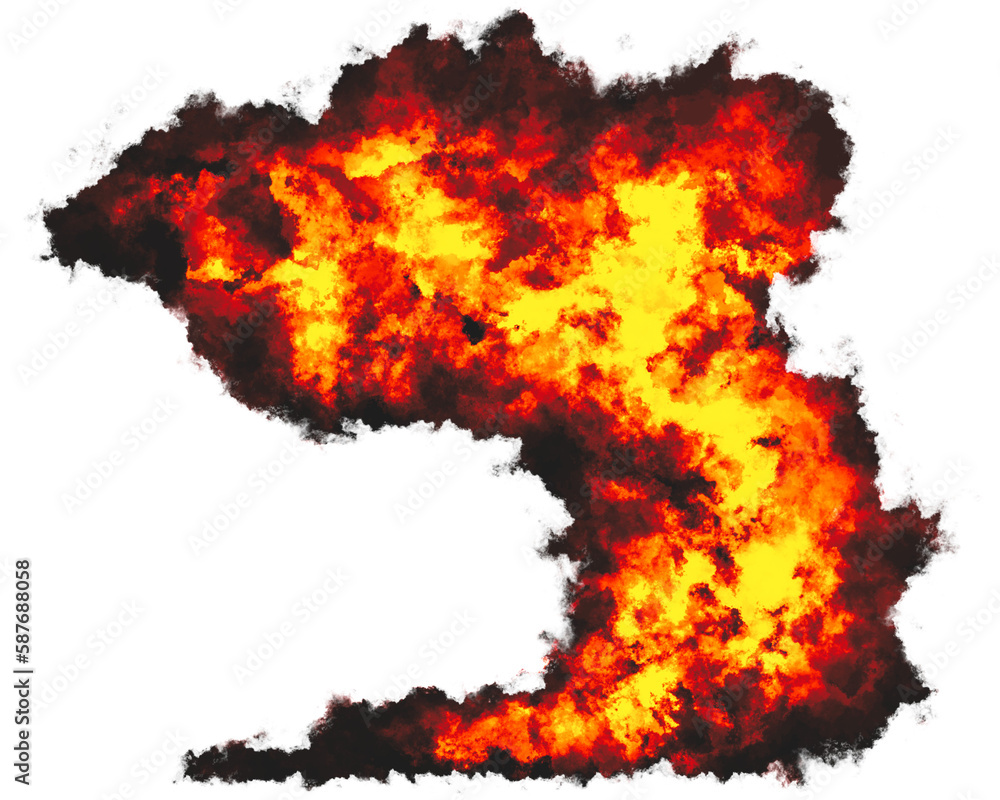 Massive Fireball Explosion High Resolution PNG Cut Out Stock ...