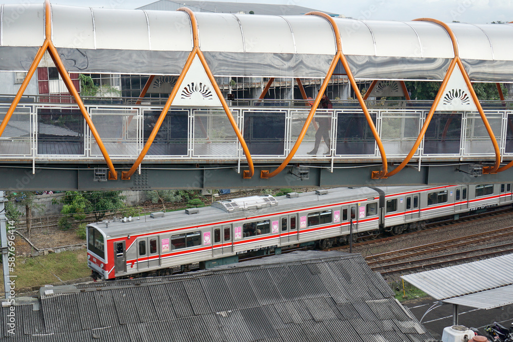 Jakarta, Indonesia. April, 2023. The Kebayoran Lama Skywalk is a ...