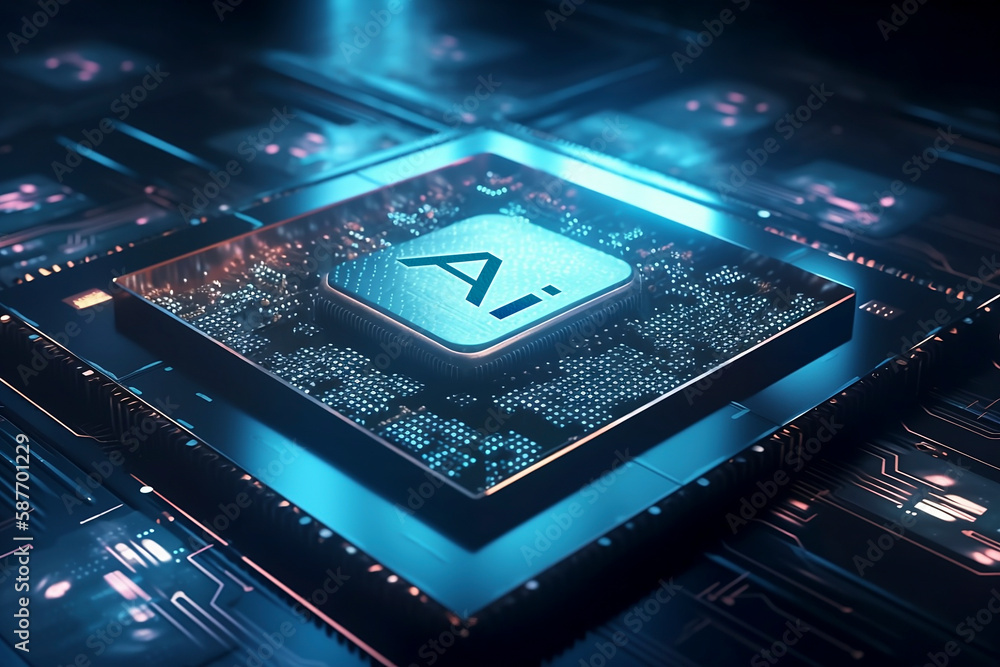 Revolutionizing Technology with Integrated Microchips, Abstract Big ...