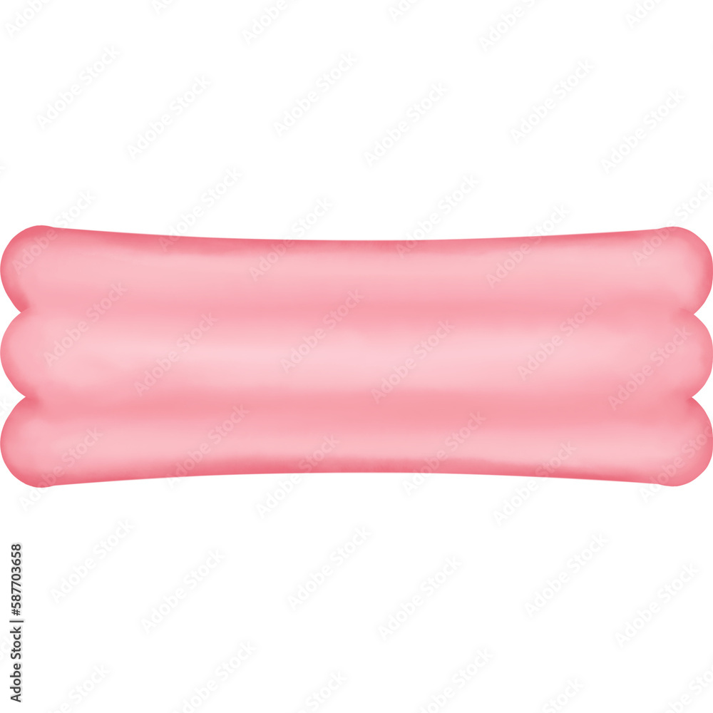 Watercolor pink banner clipart illustration isolated on transparent ...