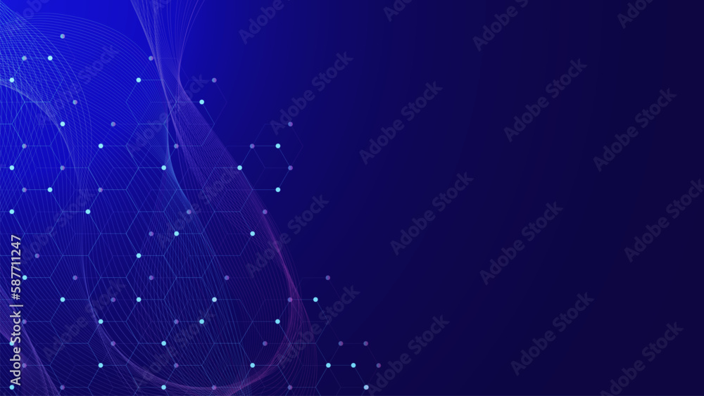 Health care and abstract medical background with hexagonal and wave ...