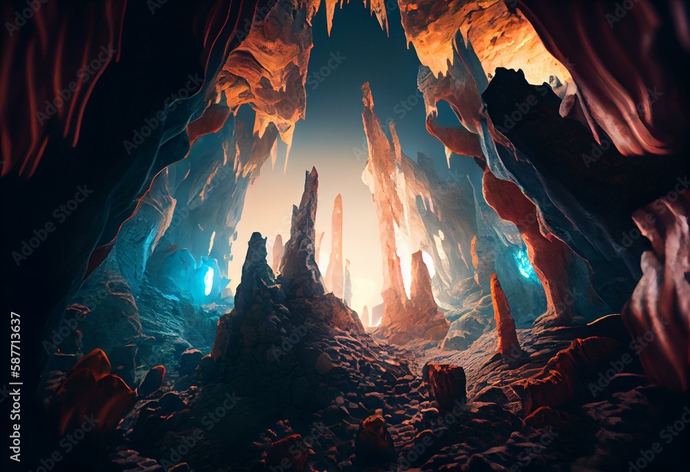 Cinematic cave exploration with Ultra-Wide Angle and Bokeh using Unreal ...