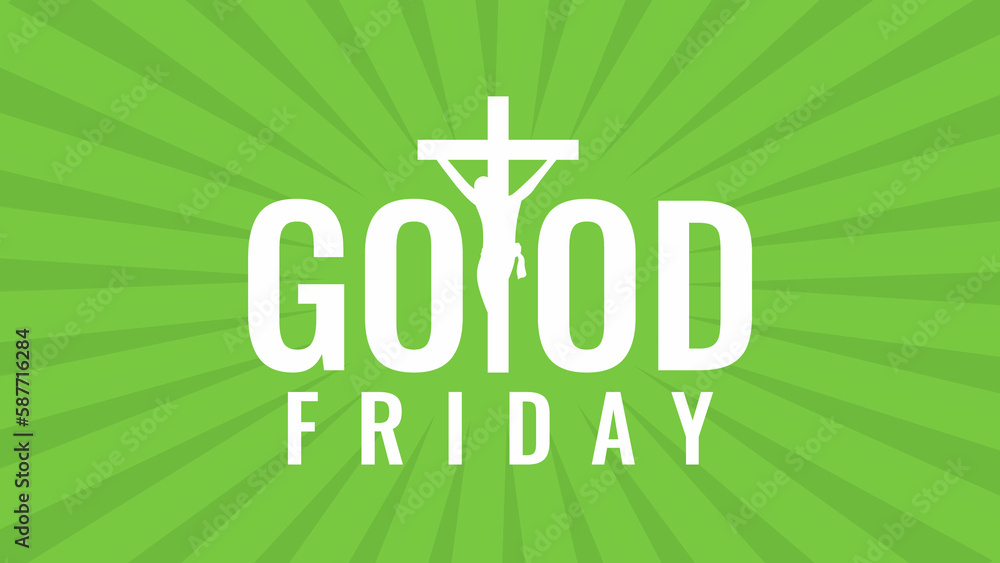 Good Friday banner design of Jesus Christ Crucifixion. Social media ...