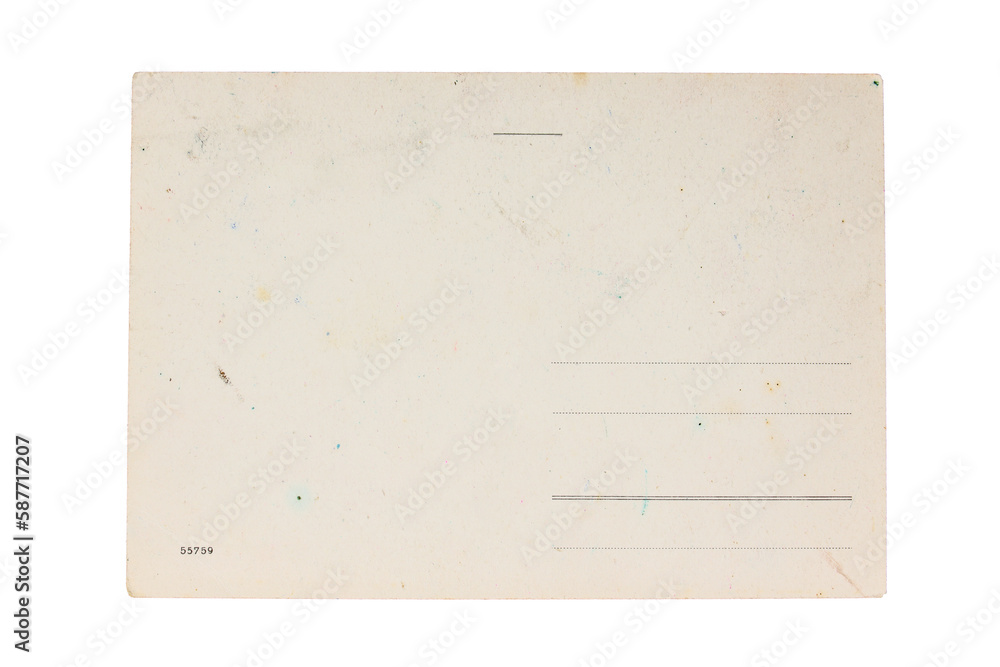 vintage postcard texture png isolated letter mail Stock Photo | Adobe Stock