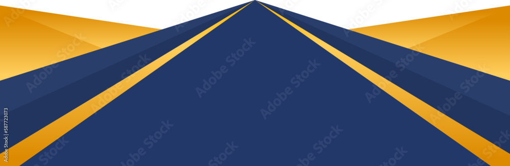 Blue and gold gradient abstract border for business or certificate ...