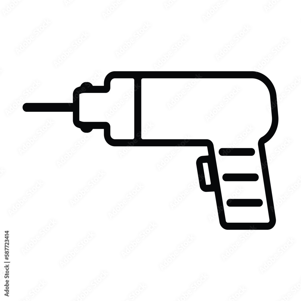 drill icon. drill symbol template for graphic and web design collection ...