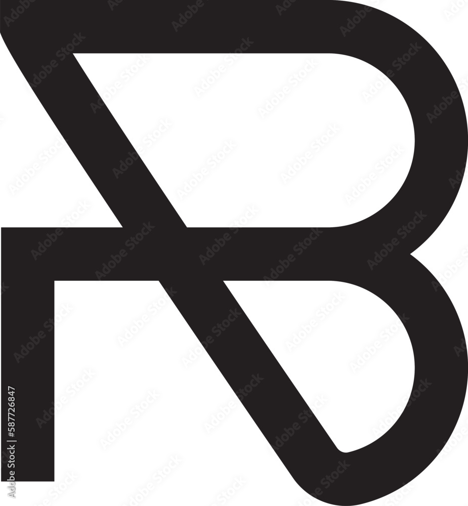 initial letters AB monogram logo Stock Vector | Adobe Stock