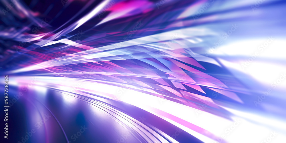 selective focus.hyper loop or warp technology concepts with flow of ...