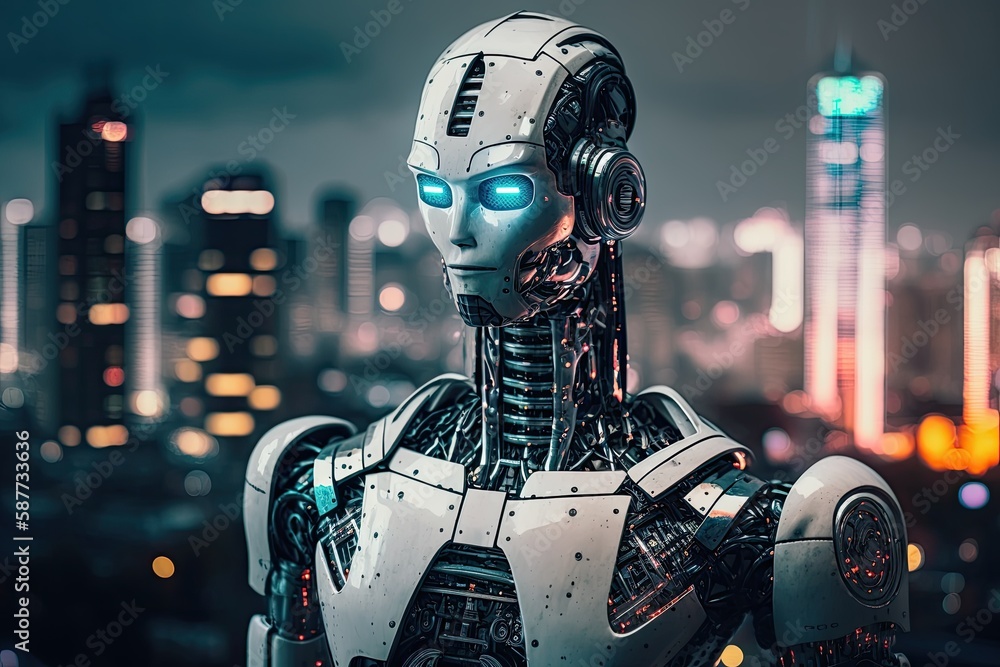 Smart City System Artificial intelligence ChatGPT AI, Technology smart ...