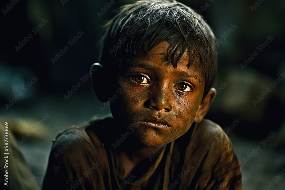 Hunger Poor Poverty. Social inequality, homeless or beggar begging for ...