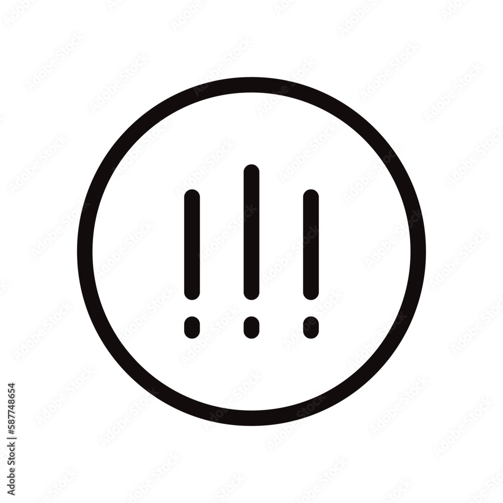 Exclamation point vector icon. Hand drawn exclamation point flat sign ...