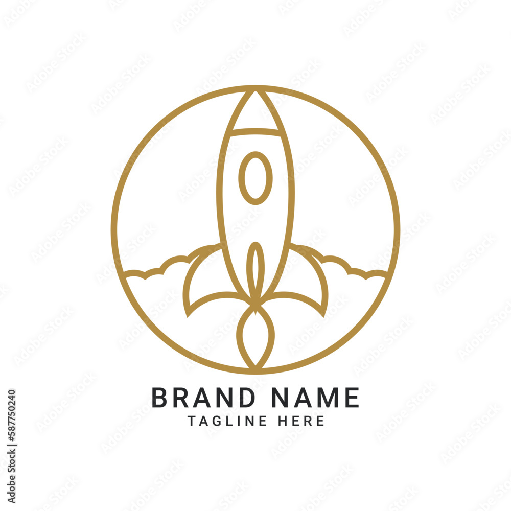 Launchpad Logo Design and Technology. Vector Illustration Stock Vector ...