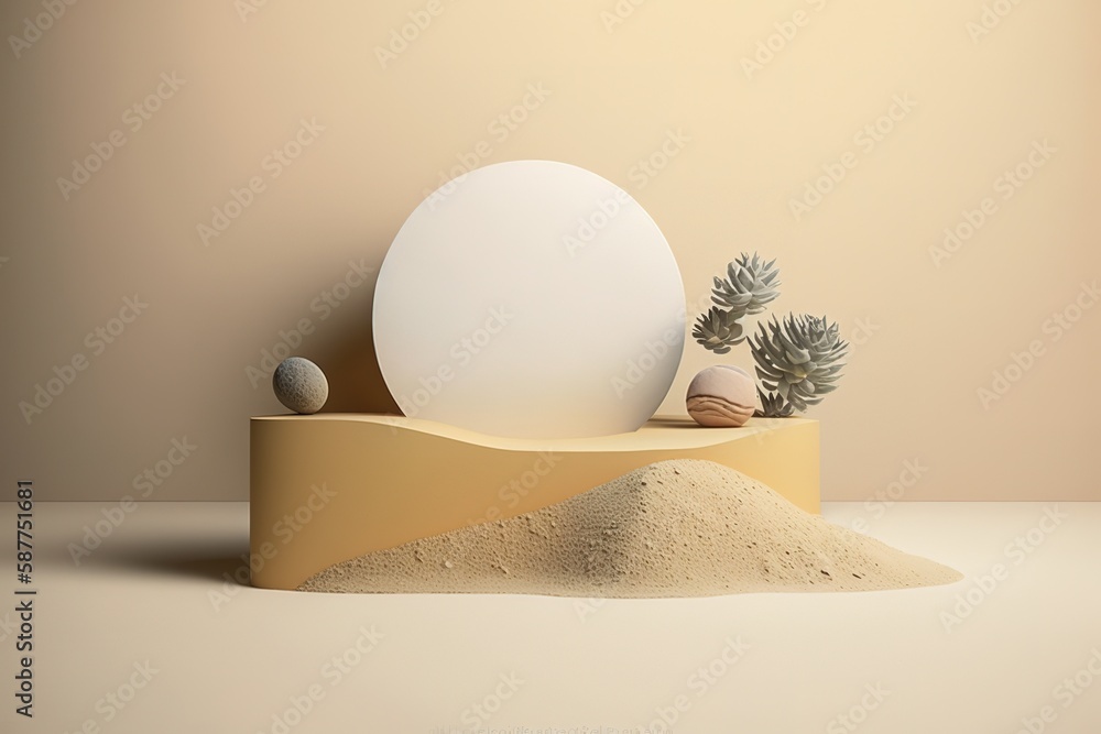 Designed with 3D Generative AI, this 3D geometric platform features a ...