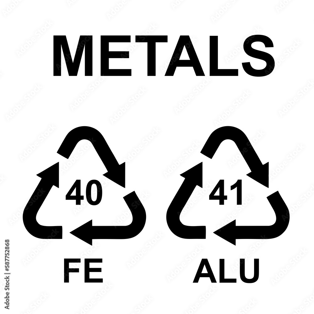 Recycling codes. Vector recycle symbol transparent png. Stock ...