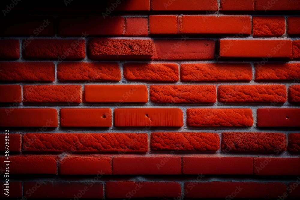 Red brick wall. Brick wall texture. Close-up of brick wall. Old brick ...
