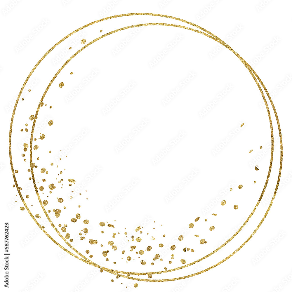 luxury sparkling, gold confetti,Gold sparkle ,splatter border,Gold Foil ...