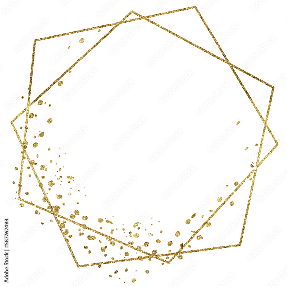 luxury sparkling, gold confetti,Gold sparkle ,splatter border,Gold Foil ...