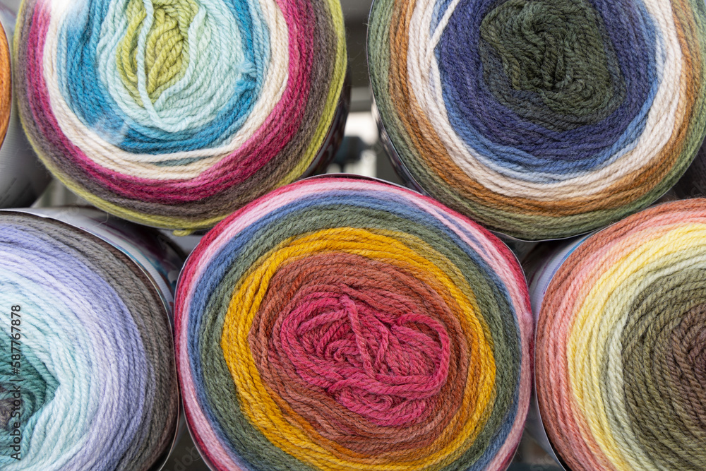Lana de colores Stock Photo | Adobe Stock