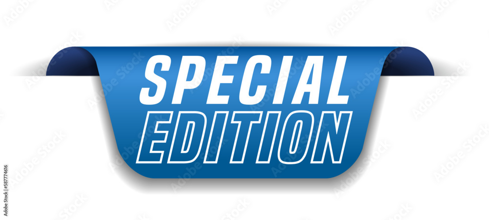 Colorful vector flat design banner special edition. This sign is well ...