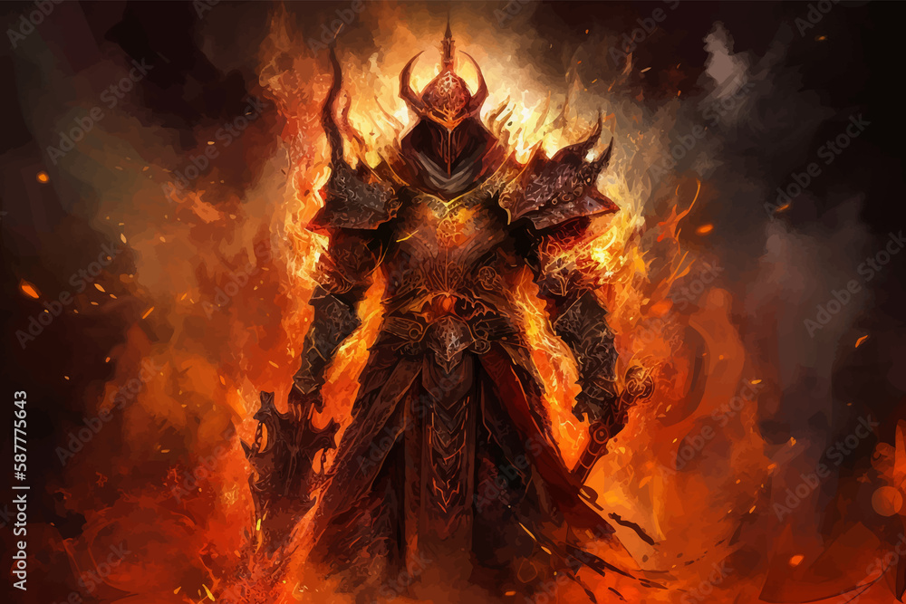Ruler of the Underworld and hell - a powerful leader of the dark realm ...