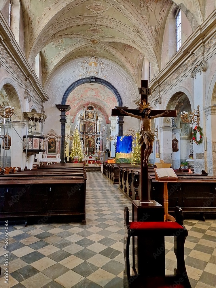 RIJEKA,CROATIA - JANUARY,2023 Church of the Assumption of the Blessed ...