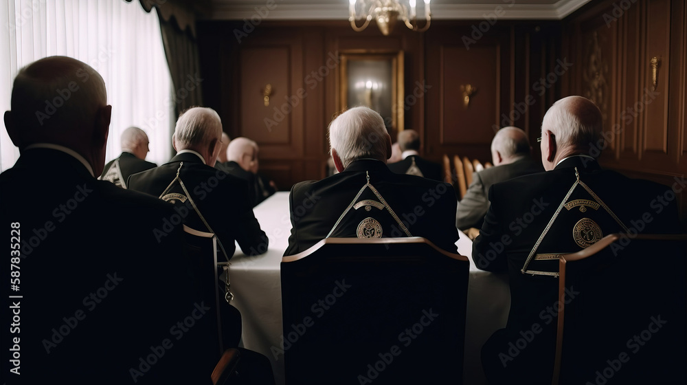 Conspiracy Theory, Illuminati Shadow Government. generative AI ...