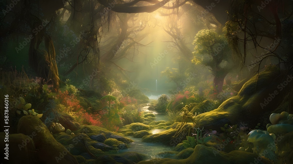 Step into a world of enchantment and wonder with a stunning, hyper ...