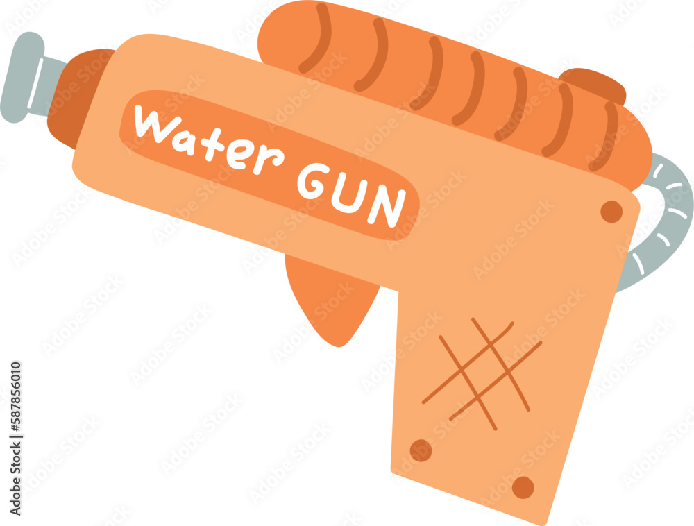 water gun vector illustration Stock Vector | Adobe Stock