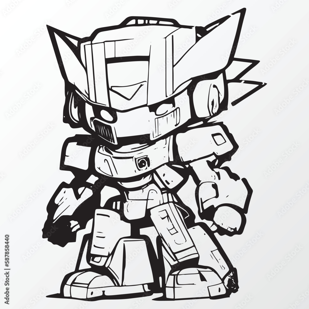 Ninja Robot Tobikage Flying Shadow Spotted Extended