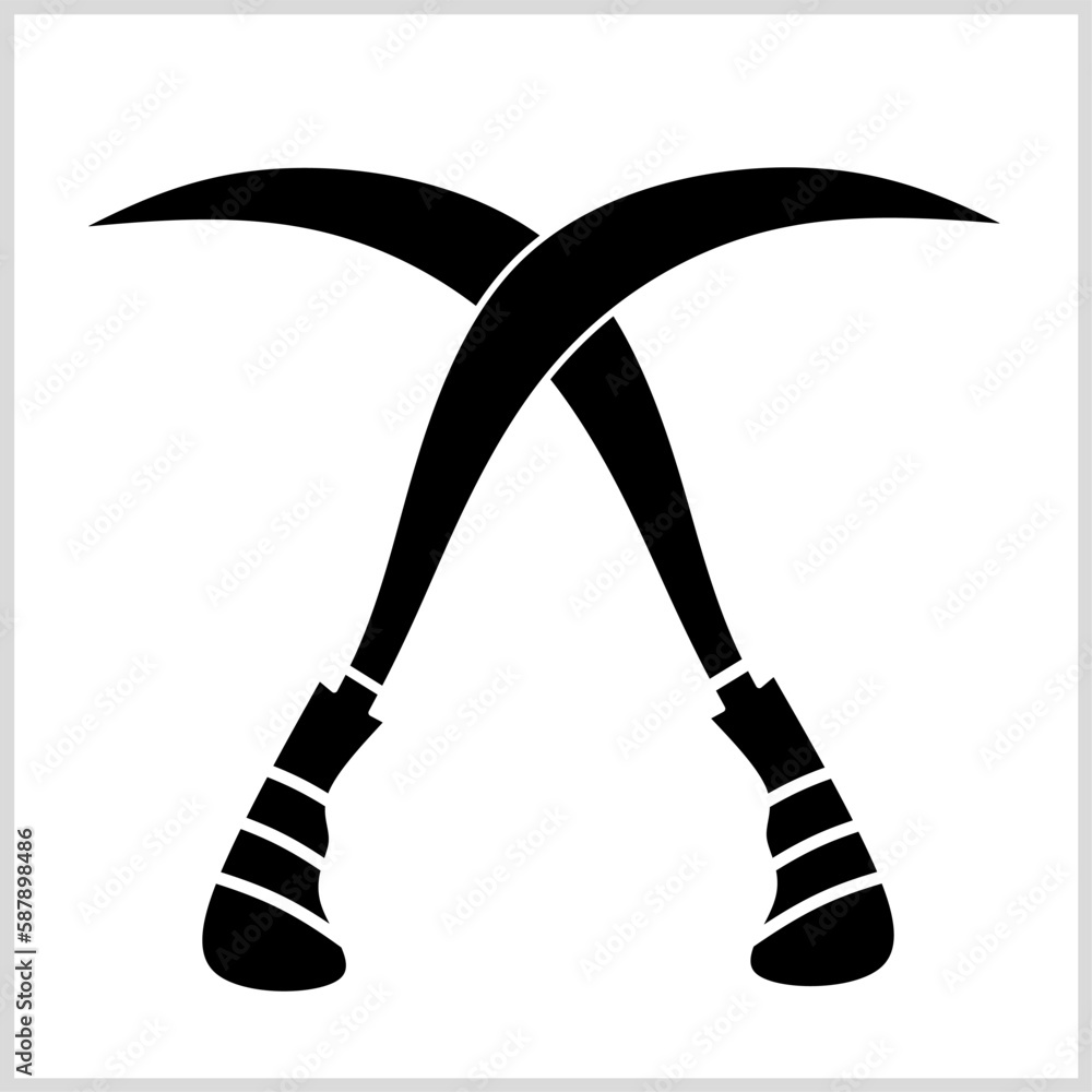 Celurit icon, Iconic Traditional Weapon From Madura, East Java ...