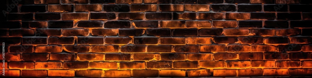 Fire Beautiful Brick Wall Texture Background. Generative AI Stock ...
