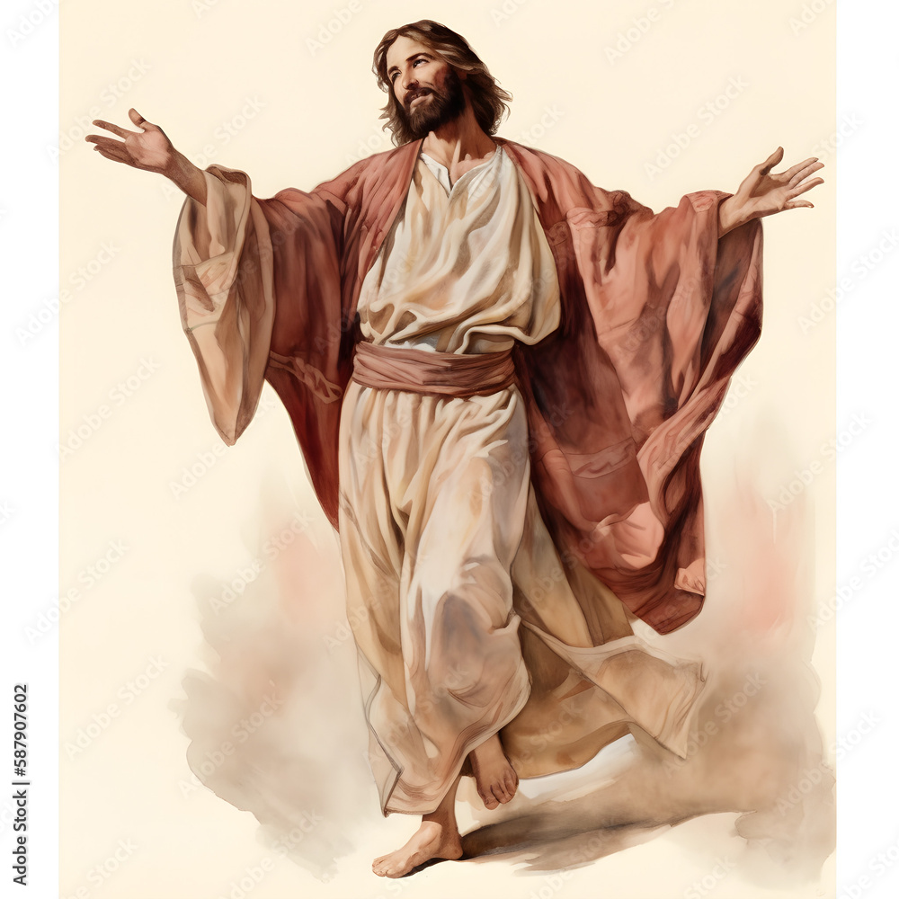 Jesus Christ I am the truth and the truth the way and the life Stock ...