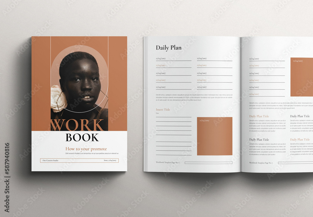 Workbook Template Stock Template | Adobe Stock