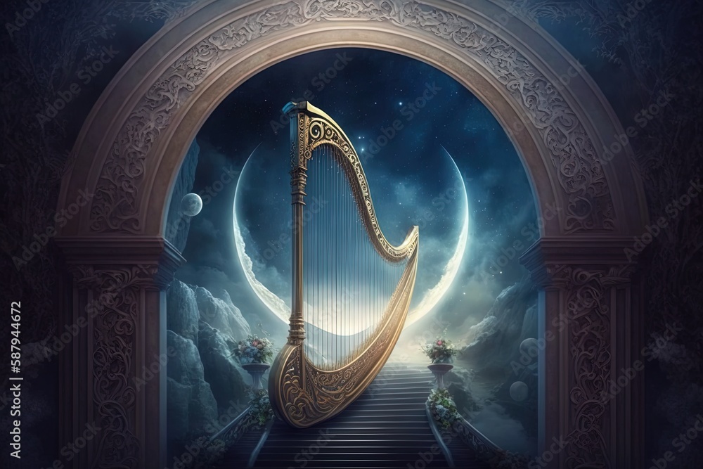 A Glimpse into a Celestial Melody from the Harp That Echoes Among ...
