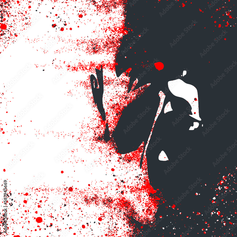 Demonic ugly face. Devil scream character. Demon or monster screaming ...