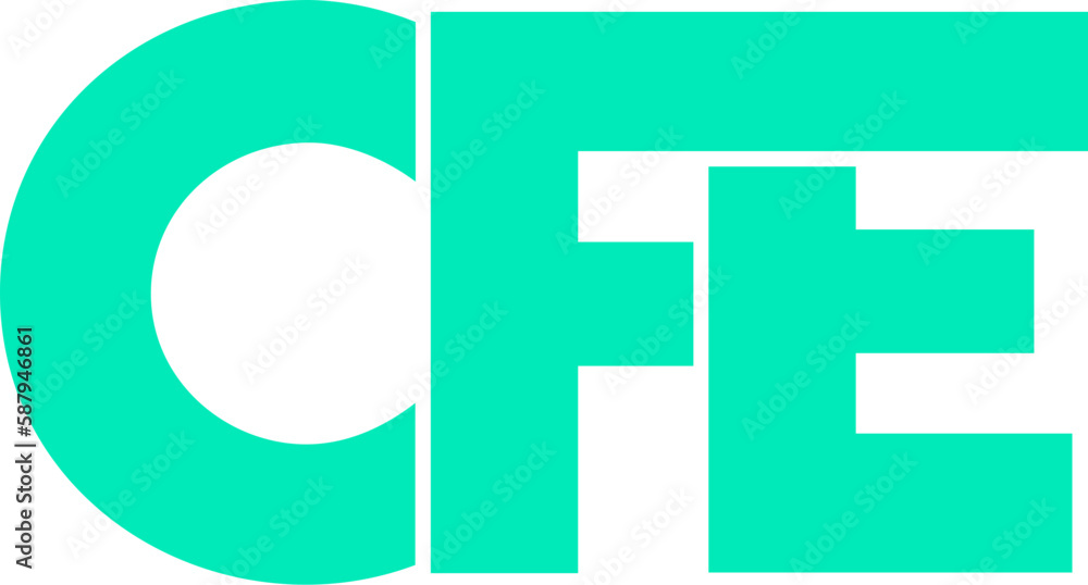 Letter CFE logo design on transparent background, CFE letter logo Stock ...