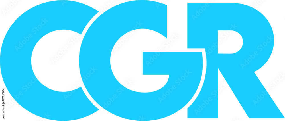 Letter CGR logo design on transparent background, CGR letter logo Stock ...