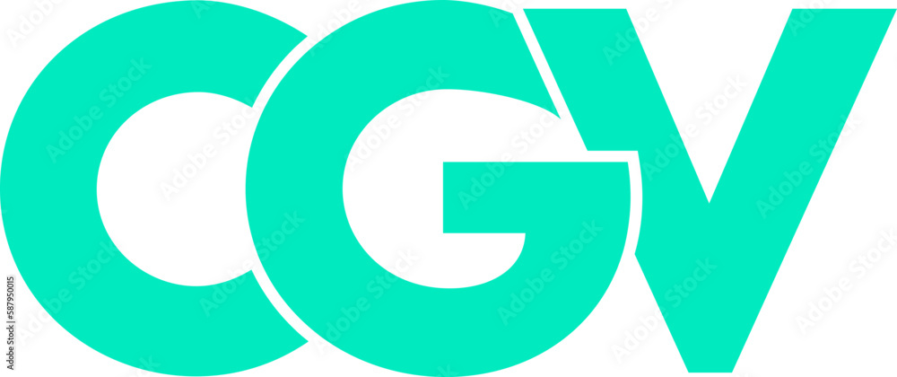 Letter CGV logo design on transparent background, CGV letter logo Stock ...