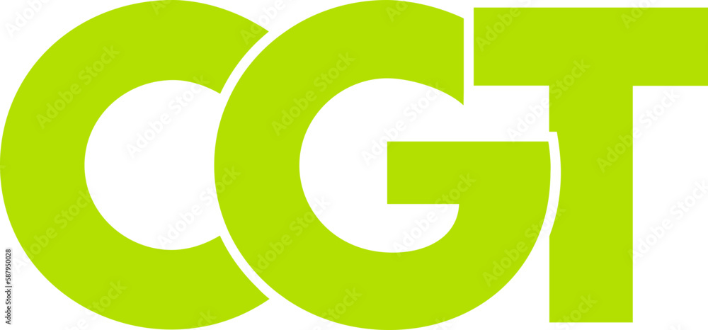 Letter CGT logo design on transparent background, CGT letter logo Stock ...
