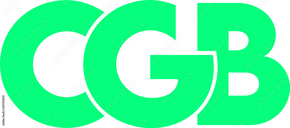 Letter CGB logo design on transparent background, CGB letter logo Stock ...