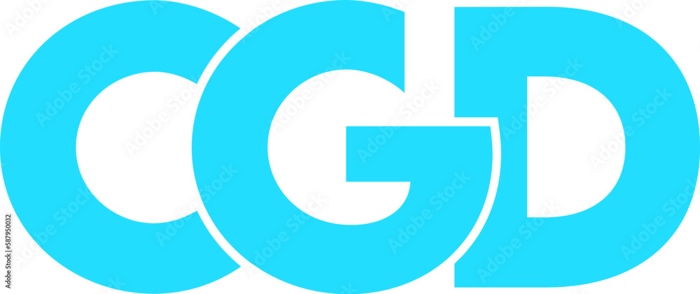 Letter CGD logo design on transparent background, CGD letter logo Stock ...