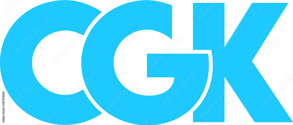 Letter CGK logo design on transparent background, CGK letter logo Stock ...
